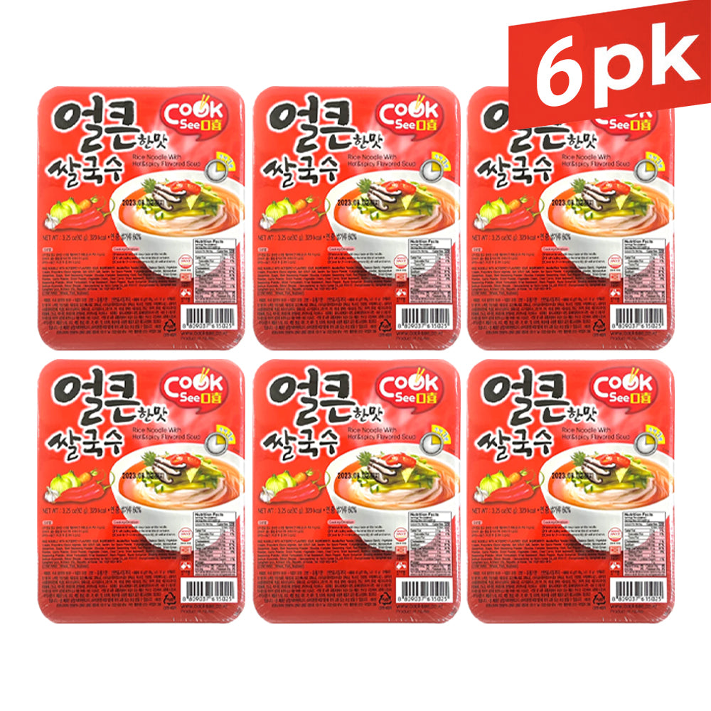 [Cooksee] Rice Noodle w. Hot & Spicy Flavored Soup / 쿡시 얼큰한맛 쌀국수 (92gx
