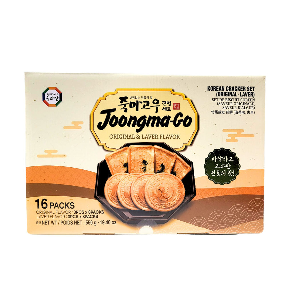 [Surasang] Korean Cracker Set (original & Laver) / 수라상 죽마고우 전병세트 (16 p