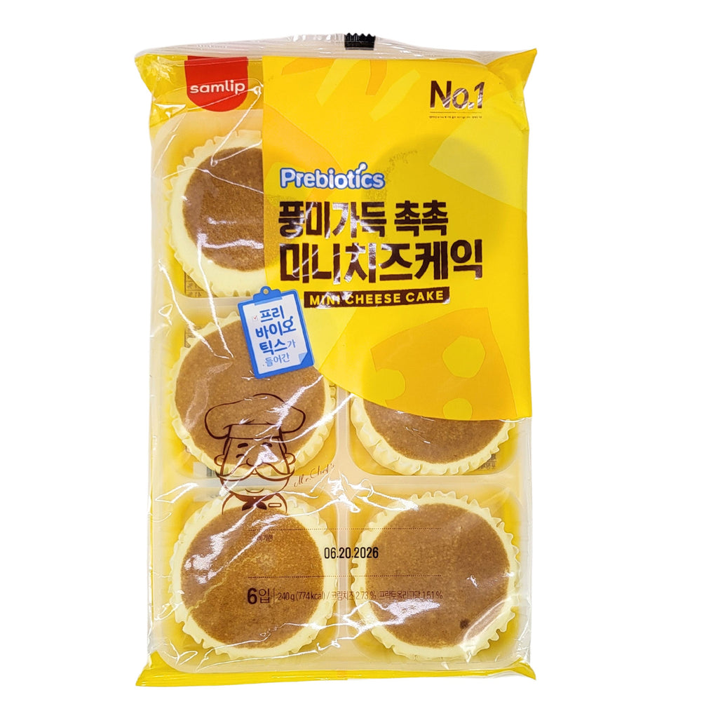 [Samlip] Mini Cheese Cake / 삼립 풍미가득 촉촉 미니 치즈 케익 (240g, 6EA)