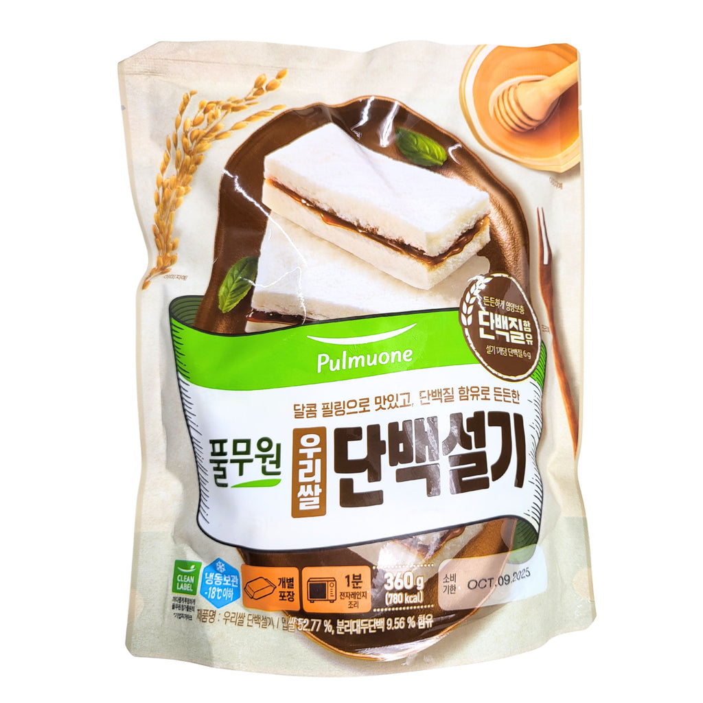 [Pulmuone] Sweet Steamed Rice Cake / 풀무원 우리쌀 단백설기 (360g)