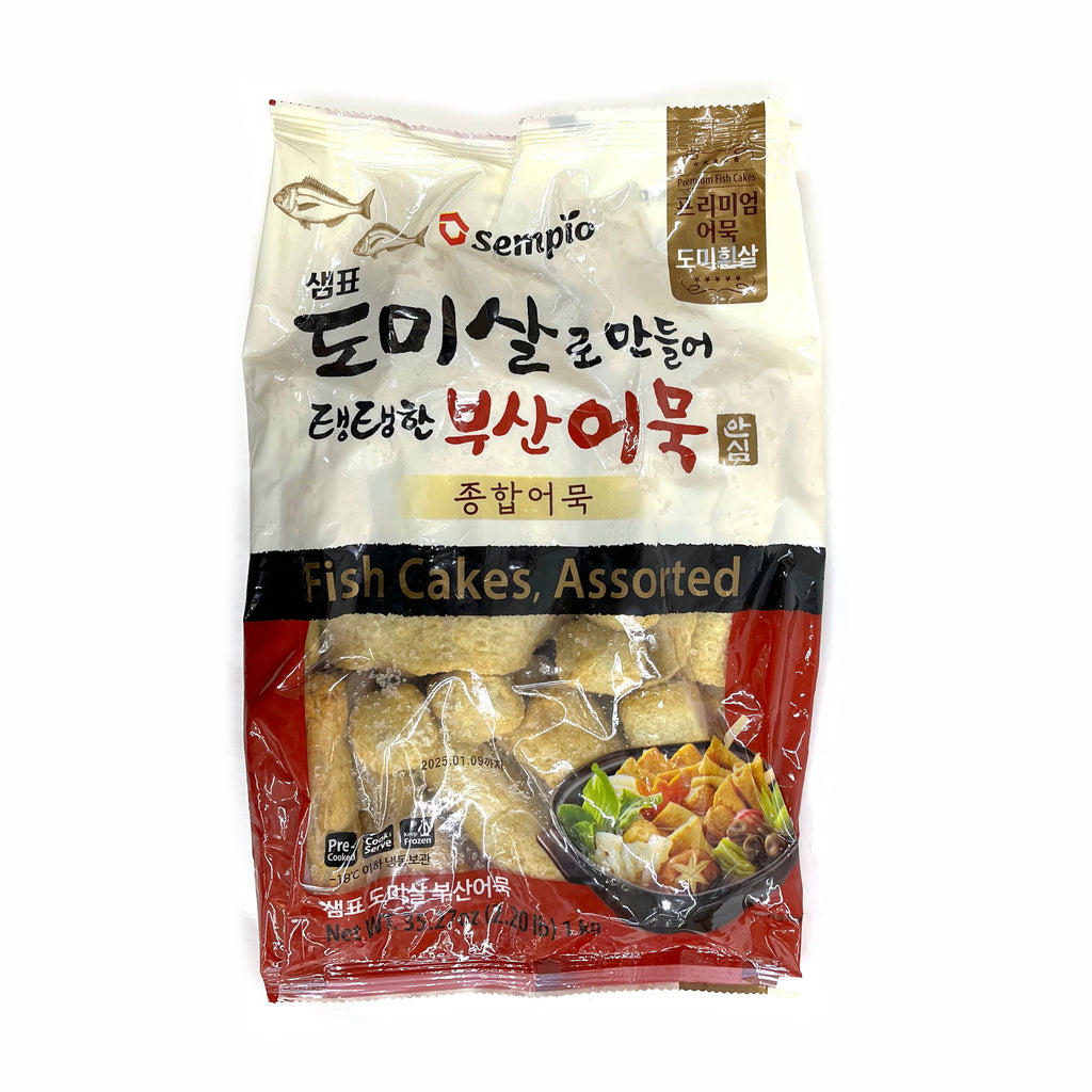 [Sempio] Busan Fish Cake Assorted / 샘표 도미살 부산 어묵 종합 (1kg)
