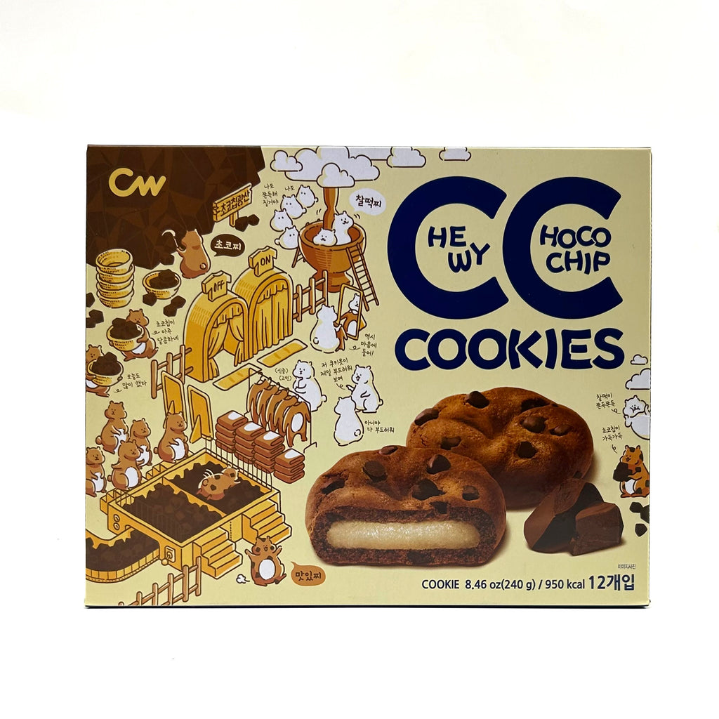 [CW] Chewy Choco Chip Cookies / 청우 츄이 초코칩 쿠키 (12Pkgs/Box)