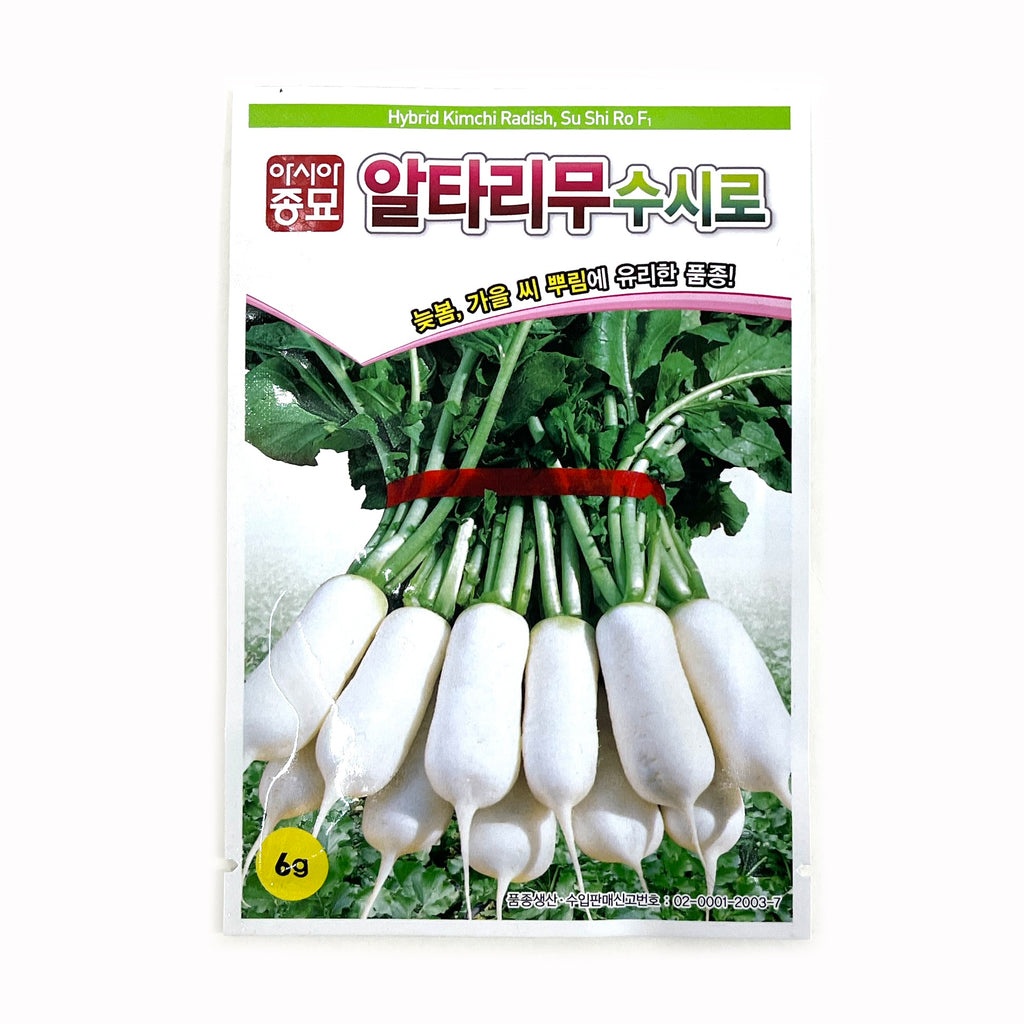 [Korean Seeds] Young Radish Seeds / 알타리 무우 씨앗 (25g)