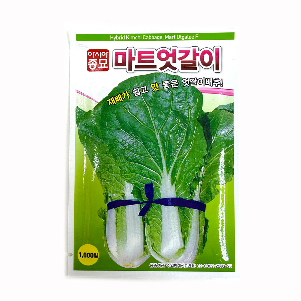 [Korean Seeds] Seoul Cabbage Seeds / 엇갈이 배추 씨앗 (20g)