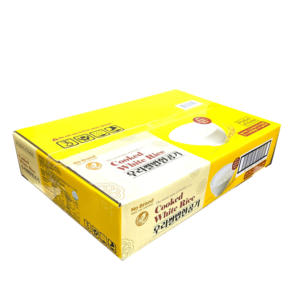 [NoBrand] Cooked White Rice / 노브랜드 우리쌀 밥 한공기 (12pc box)