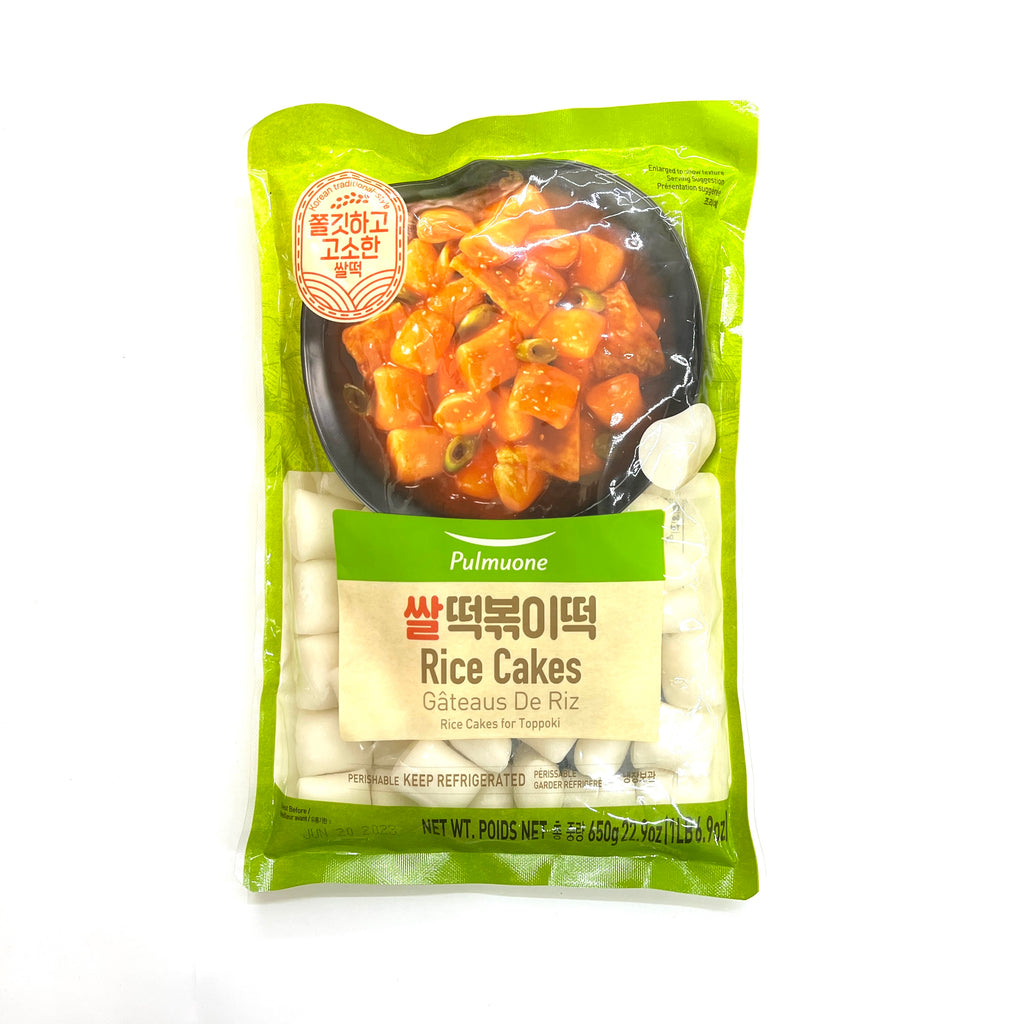 [Pulmuone] Rice Cake Sliced / 풀무원 쌀 떡볶이 떡 (650g)