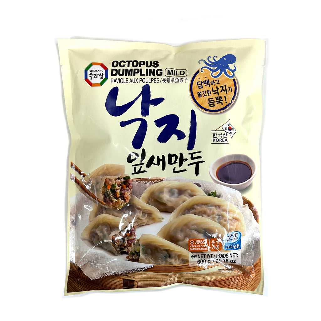 [Surasang] Octopus Dumplings Mild / 수라상 낙지 잎새 만두 (600g)