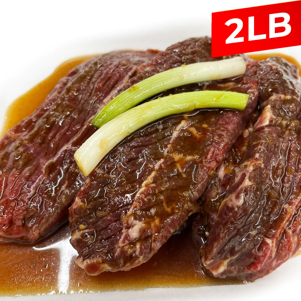 [Choice] Beef Top blade Comb-Cut Marinated / 양념 벌집 부채살 (2lb)