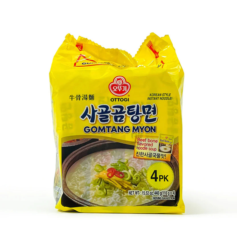 [Ottogi] Gomtang Myon Beef Bone Flavored / 오뚜기 사골 곰탕 면 (4pks)